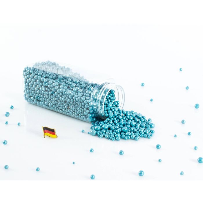 Perle decorative / Palline di argilla PERLA, turchese brillante, 2-8mm ...